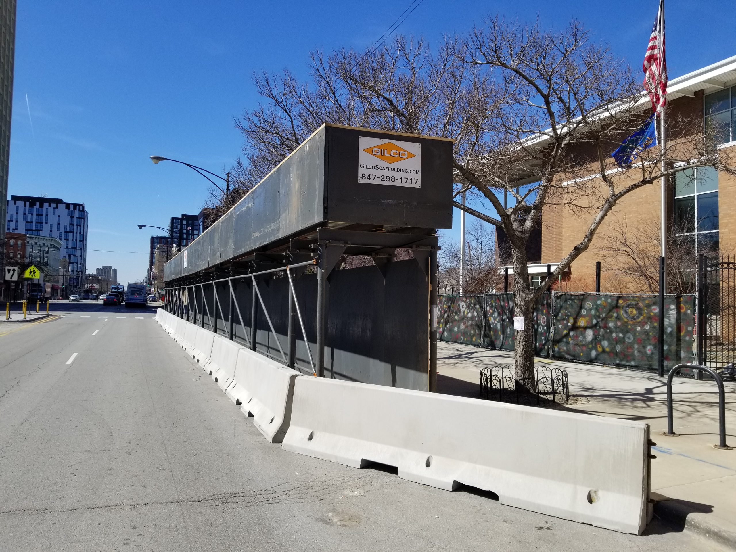 Sidewalk, Street and Alley Canopy | Gilco Scaffolding Co